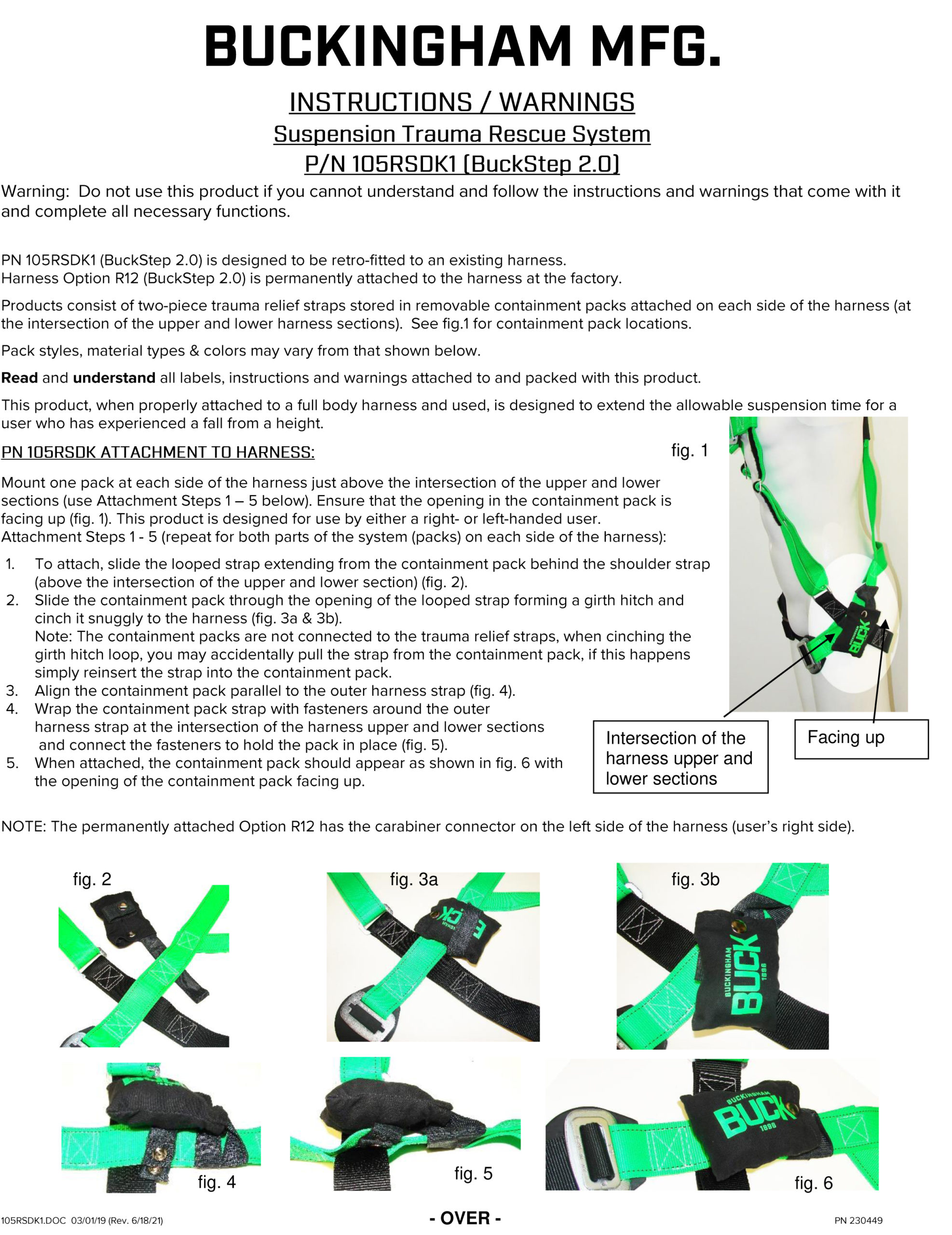 105RSDK1 BuckStep Instructions & Warnings – 230449 | Buckingham ...