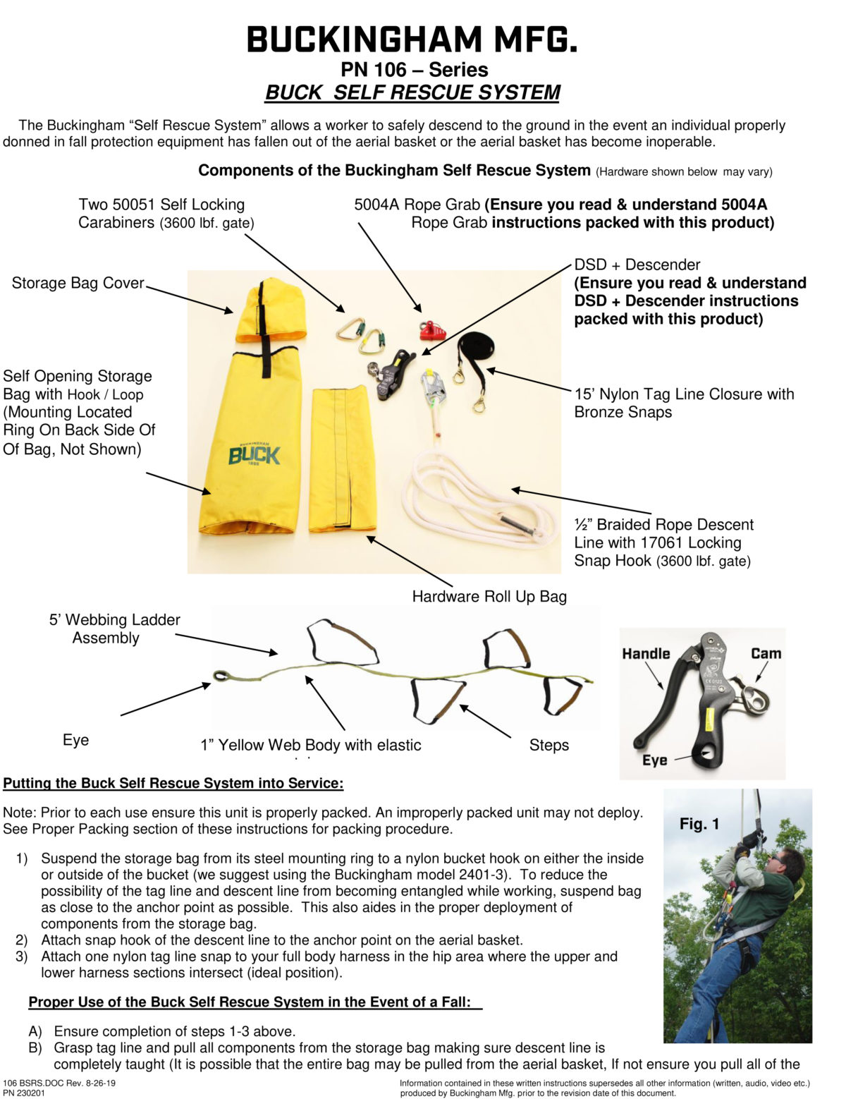 106-50 Buck Self Rescue System Instructions & Warnings – 230201 ...