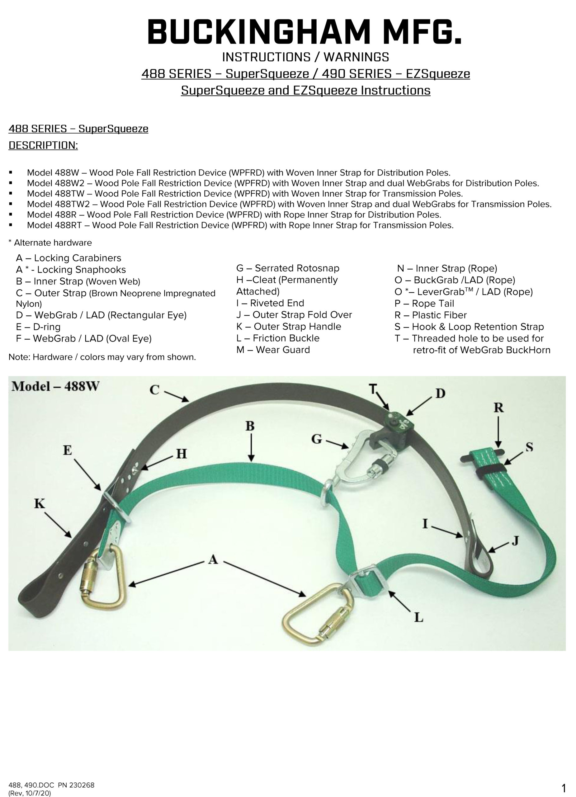 488 SuperSqueeze™ & 490 EZ Squeeze™ Instructions & Warnings – 230268 ...