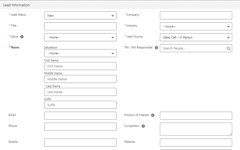 Creating A Lead | Buckingham – Instructions & Warnings